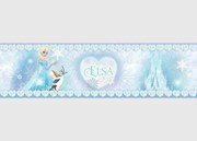 Dětská samolepící bordura na zeď Disney Ledové království Elsa a Olaf | 5 m x 13.8 cm | DWBD8088