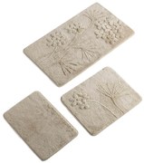 Sada 3 béžových koupelnových předložek Foutastic Orkide