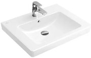Villeroy & Boch Subway 2.0 - Umyvadlo s přepadem, 65x47 cm, s CeramicPlus, alpská bílá 711365R1
