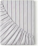 Kvalitex Bavlněné napínací prostěradlo fialový proužek 140x200cm