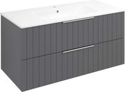 Sapho Cirasa - Umyvadlová skříňka Strip 100x52x46 cm, 2x zásuvka, carina CR100-4141S