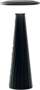 FAN LED-BRIO-NER Nabíjecí venkovní stolní LED svítidlo BRIO PC černá, LED 3,5 W, 200 lm, 3000 K, 28,5 x 13 cm, IP44 - FANEUROPE