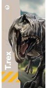 Šedá bavlněná dětská osuška 70x140 cm Jurassic World "Rebirth" – Jerry Fabrics