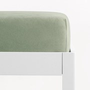 Goldea jersey elastické prostěradlo - šalvějově zelené 90 x 200 cm