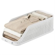 Rotho Úložný box do skříně, šatní organizér LISORA ot. př. hrana M - 48,2 × 21 × 15 cm