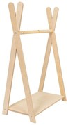 Dětský věšák v dekoru borovice v přírodní barvě 98x97 cm Montessori – Meowbaby