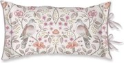 Pip Studio polštář Garden of Dove 35x60 cm, bílo-růžový (Polštářek s perkálovým povlakem s výplní)
