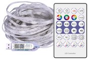 LED světelný řetěz Wizard, 10m, RGB, ovladač