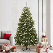Umělý vánoční stromeček 240 cm 300 LED Teplá bílá PVC a ocel 3395705