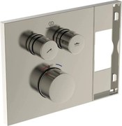 Ideal Standard Ceratherm Navigo Solos - Termostatická baterie pod omítku, pro 2 spotřebiče, Silver Storm A7894GN