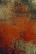 Kusový koberec vlněný Dywilan Omega Togo Red Abstraktní červený vícebarevný Rozměr: 170x235 cm