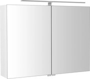 Sapho Sapho, RIWA galerka s LED osvětlením, 81x60x17cm, bílá lesk, RIW080-0030