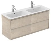 Ideal Standard Connect Air - Skříňka pod dvojumyvadlo 120 cm, světlé dřevo/matný světle hnědý lak E0822UK