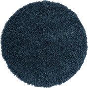 My Flair, AKCE: 150x150 (průměr) kruh cm Kusový koberec My Shaggy dunkelblau kruh, modrá, chodba / předsíň