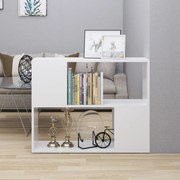 TV stolek bílý 80 x 24 x 63 cm kompozitní dřevo