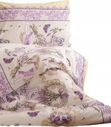 Fialové Povlečení Levandule Ptáci Motýli Provence Lavender 140x200