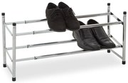 Kovový teleskopický stojan na boty ve stříbrné barvě – Premier Housewares