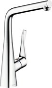 Hansgrohe Metris M71, kuchyňská páková baterie 320 1jet, instalace před okno, chromová, HAN-14823000