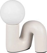 Slonovinová keramická stolní lampa (výška 21,5 cm) Quinn – Reality