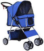 PawHut Kočárek pro psy Dog Buggy Pet Dog Buggy Stroller Jogger Trailer Blue | Aosom