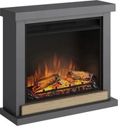 Tagu elektrický krb Hagen Solid Grey, 1500 W, LED