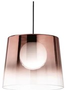 Ideal Lux - LED Lustr na lanku FADE 1xG9/3W/230V pr. 27,3 cm měď/kouřová