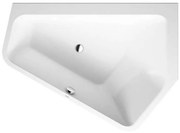 Duravit Paiova 5 - Vana asymetrická, 177x130 cm, s panelem, pravá, bílá 700395000000000