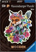 RAVENSBURGER DŘEVO Puzzle 150 dílků Barevná liška 27x20cm skládačka 2417512