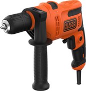 Black+Decker Příklepová vrtačka 1stupňová BEH200K-QS, 500 W vč. kufříku