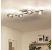 Brilagi - LED Přisazený lustr MILLA 4xG9/3W/230V černý chrom/kouřová