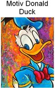 Diamantové malování - Filmové a pohádkové postavy II. (kulaté diamanty) Motiv: Donald Duck, Rozměr: 30x40 cm