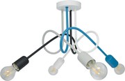 Light for home - Závěsné svítidlo 1001/4M4 MONDO, 4xE27/60W, šedá, černá, bílá, tyrkysová, 4xE27/60W, E27, šedá, černá, bílá, tyrkysová