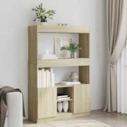 Skříň highboard dub sonoma 92 x 33 x 140 cm kompozitní dřevo
