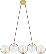 Toolight Toolight, stropní svítidlo 5xG9 APP1440-5CP, zlatá lesklá, OSW-06096