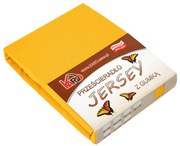 Jersey prostěradlo s gumou 60x120 hořčice sunny 005 tloušťka 150g/m2 KARO