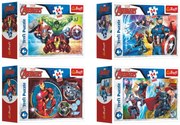 Trefl Minipuzzle 54 dílků Avengers/Hrdinové 4 druhy v krabičce 9x6,5x4cm 40ks v boxu