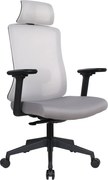 Ergonomická kancelářská židle PART - šedá síťovina / nosnost 150 kg