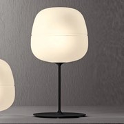 Quadrifoglio Group K13TVE0P00-006 Afra, černá stolní lampa z opálového matného skla, 1xE27, výška 62cm
