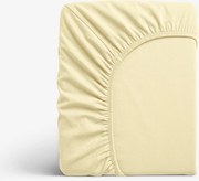 Goldea jersey elastické prostěradlo - banánové 140 x 200 cm