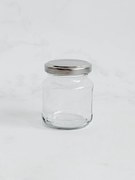 Kořenka skleněná LUPA 150 ml se stříbrným víčkem