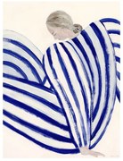 Plakát 30x40 cm Blue Stripe at Concorde – Sofia Lind – The Poster Club