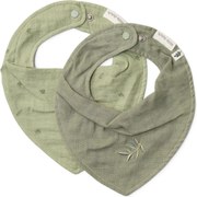 Little Dutch Bryndáček bandana 2 ks Pure Sage