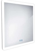 Nimco Zrcadla - Zrcadlo s LED osvětlením, 60x60 cm, dotykový senzor, hliník ZP 19066VX