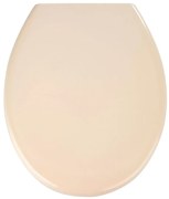 Světle růžové WC sedátko se snadným zavíráním Wenko Premium Ottana, 44,5 x 37,5 cm