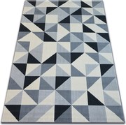 Dywany Łuszczów Scandi 200x290 Trojúhelník šedý #B551