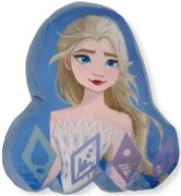 Tvarovaný 3D polštář Ledové království II - Frozen II - motiv Elsa - 36 x 32 cm