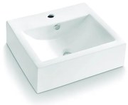 Bathco 0010 - Umyvadlo na desku BOLONIA 51x45,5 cm porcelán/bílá