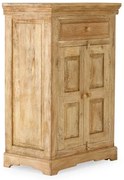 furniture-nabytek.cz - Masivní komoda z mangového dřeva, lakovaná, přírodní barva – 75×46×114 cm