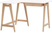 Pracovní stůl s bílou deskou 85x115 cm Luka – Ragaba