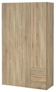 Šatní skříň Sid 115,8 x 49,5 x 200,4 cm, dub sonoma